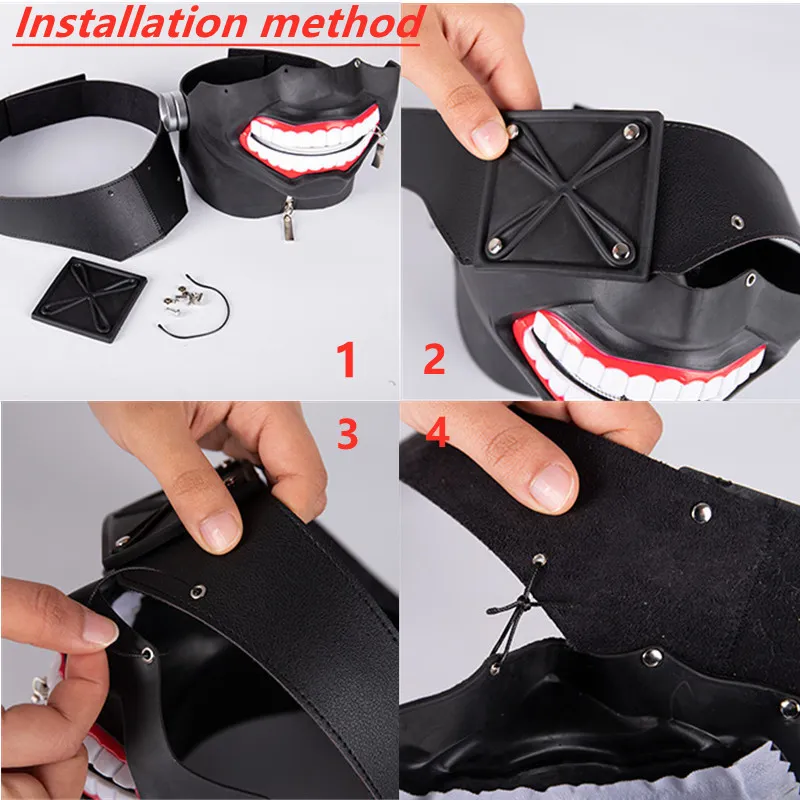 Tokyo Ghoul Kaneki Ken Mask - Anime Cosplay Mask, Adjustable Zipper ...