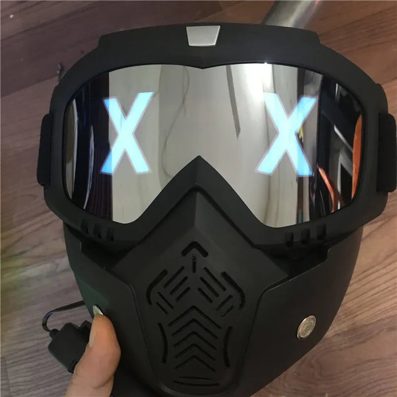 Party Masks Halloween LED Half Face X Glowing Eyes... From Kong09, $19. ...