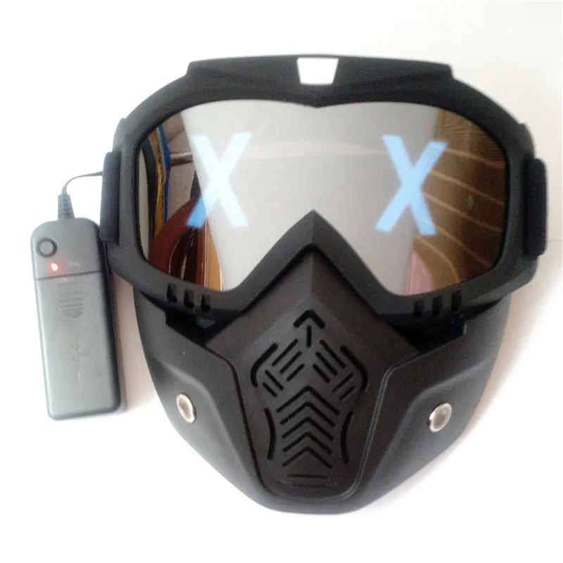 Party Masks Halloween LED Half Face X Glowing Eyes... From Kong09, $19. ...
