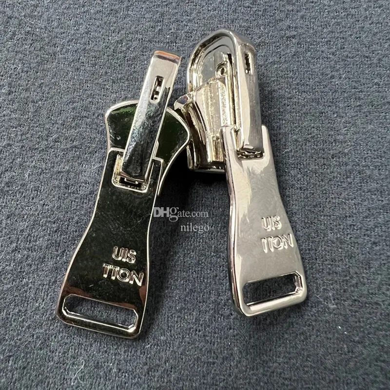 Silver Metal Zipper Pulls with Reversible Letter Design for Bags and ...
