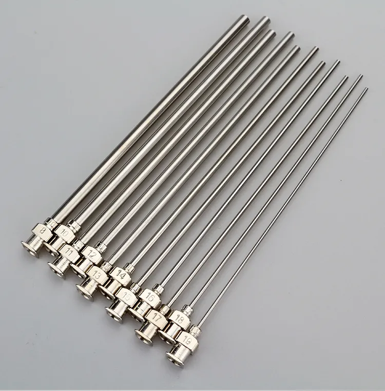Wholesale Stainless Steel 7mm Glue Sticks Blunt Needles Set Of 12, 3.9 Inch, 8G 30G, 110mm Total ...