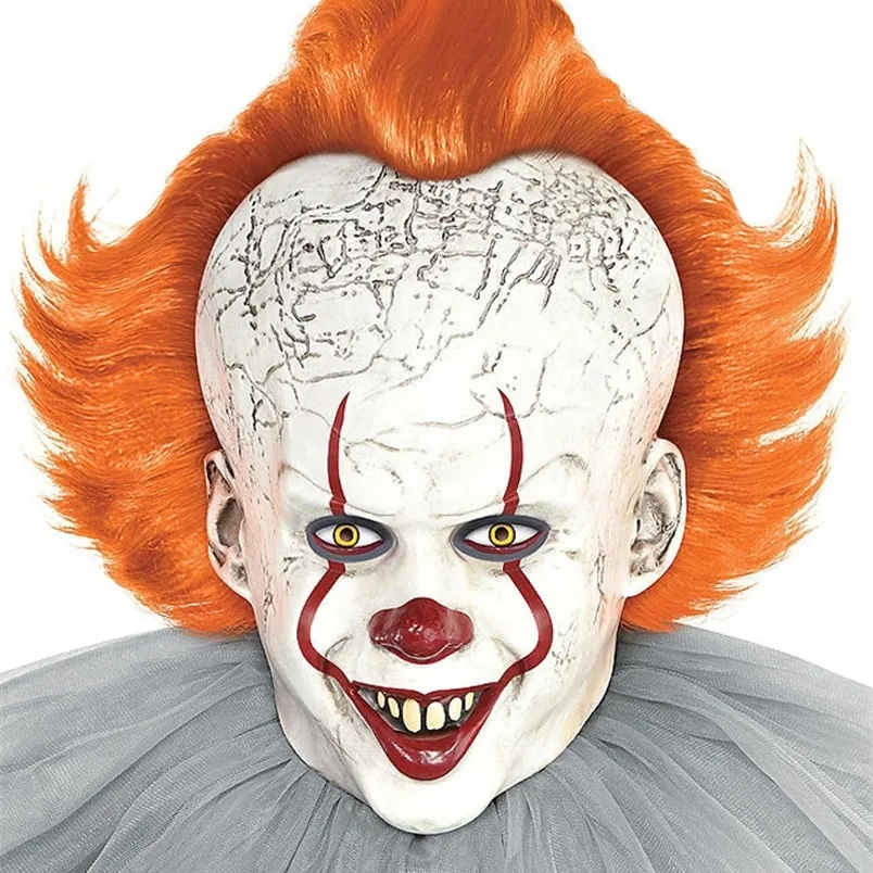 Party Masks Joker Mask Cosplay Horror Clown Scary Latex Helmet Carnival ...