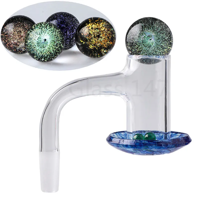 Blue Bottom Blender Quartz Banger Beveled Edge Terp Slurper Set Smoking ...
