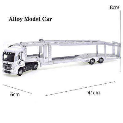 Alloy Car Model 1:50 Scale Diecast Metal Container Truck with Pull Back ...