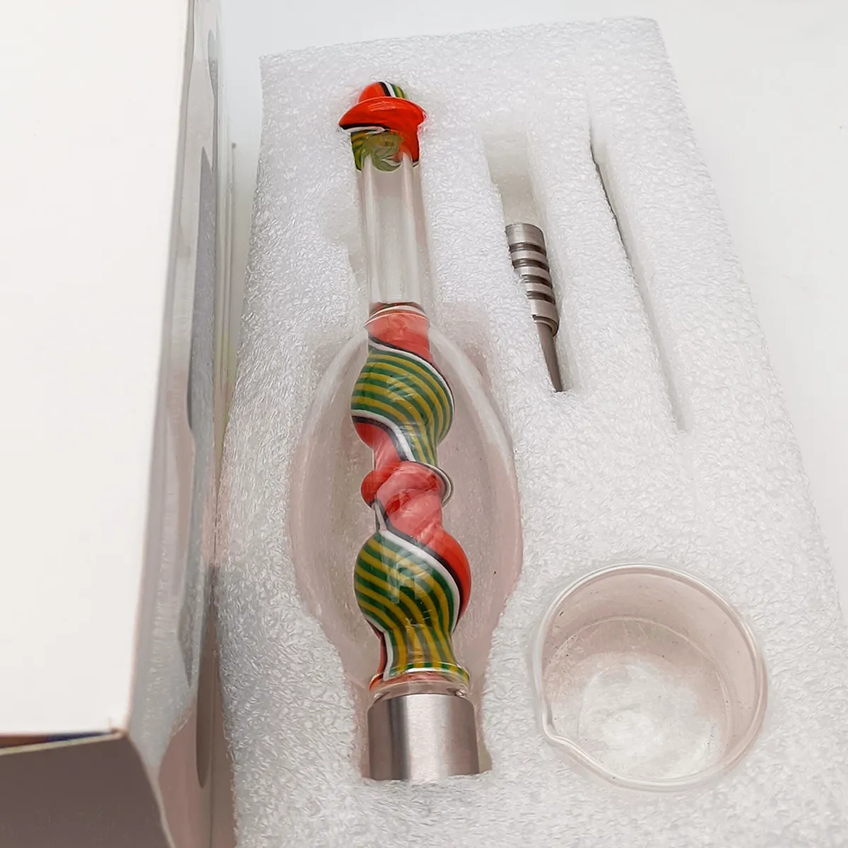 Glycerin Glass NC Kit With Titanium Tips Smoking Pipes Dab Straw Oil ...