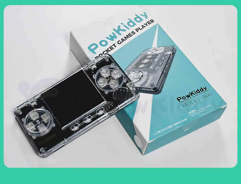 Portable Game Player Powkiddy A66 Trimui Ultra Small Mini Transparent ...