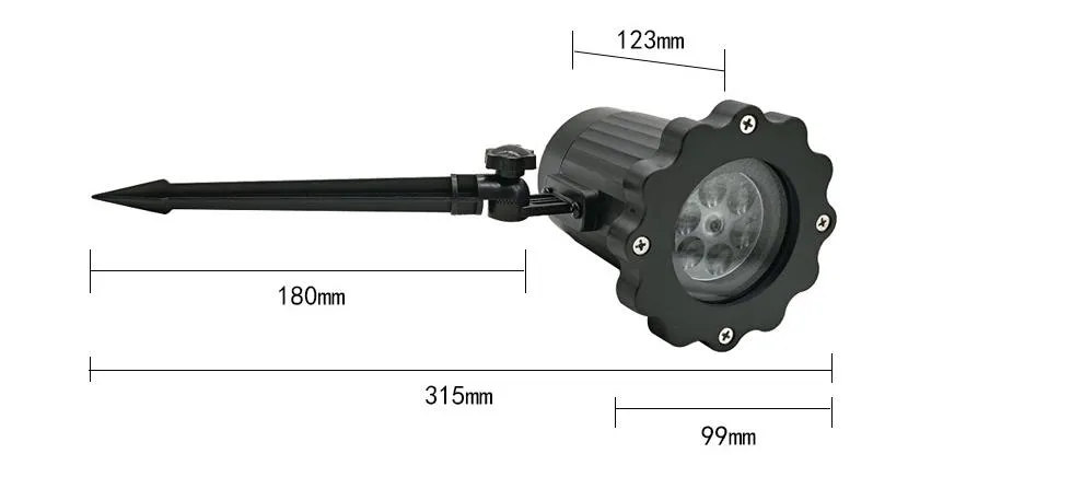 Christmas Lights Projector: LED Snowfall Floodlight, Waterproof Outdoor ...