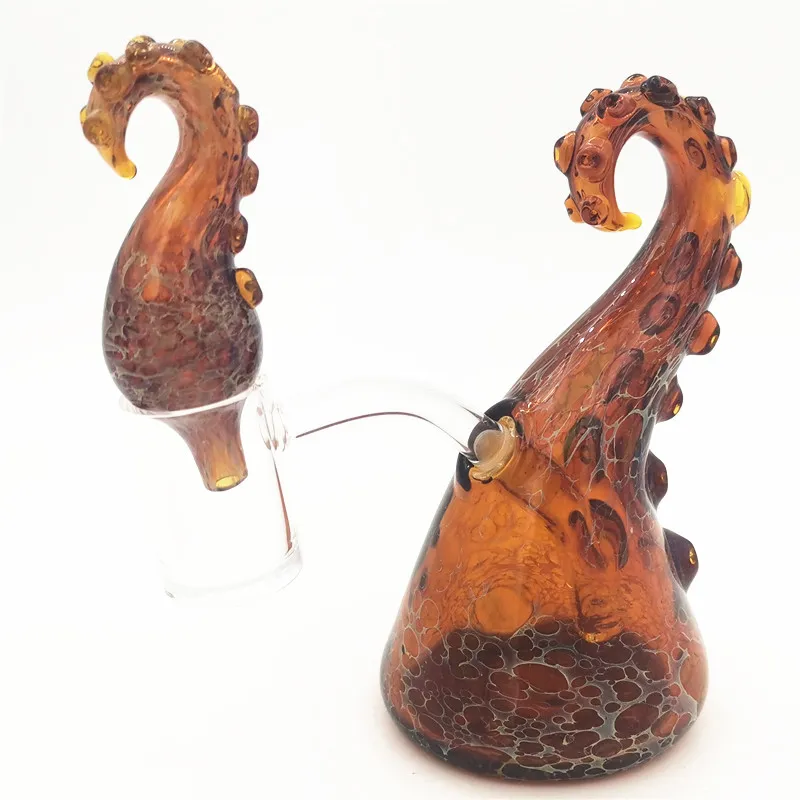 Wholesale Colorful Amber Glass Bong With 10MM Dewar Female Joint, Mini ...