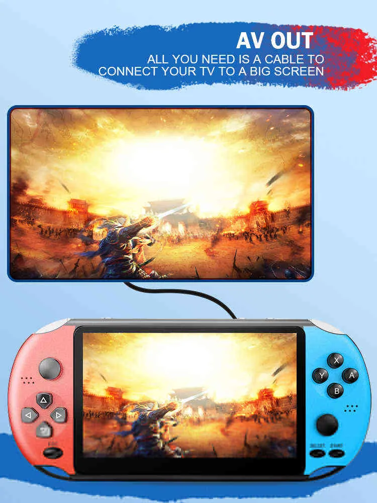 1 Inch Handheld Video Game Console Retro Portable Game Player With ...