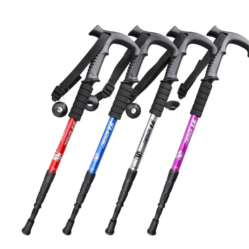 Anti-Shock Telescopic Trekking Poles | Ultra-Light Aluminum Hiking ...