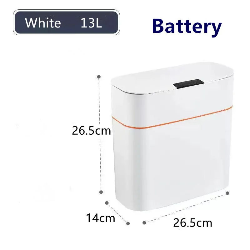 Waste Bins 1316L Smart Trash Can Sensor USB Rechargeable Automatic ...