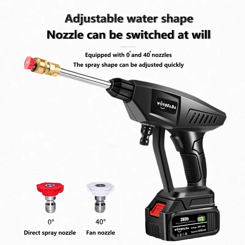 Portable Spray Gun Cordless High Pressure Car Washer Spray Gun ...
