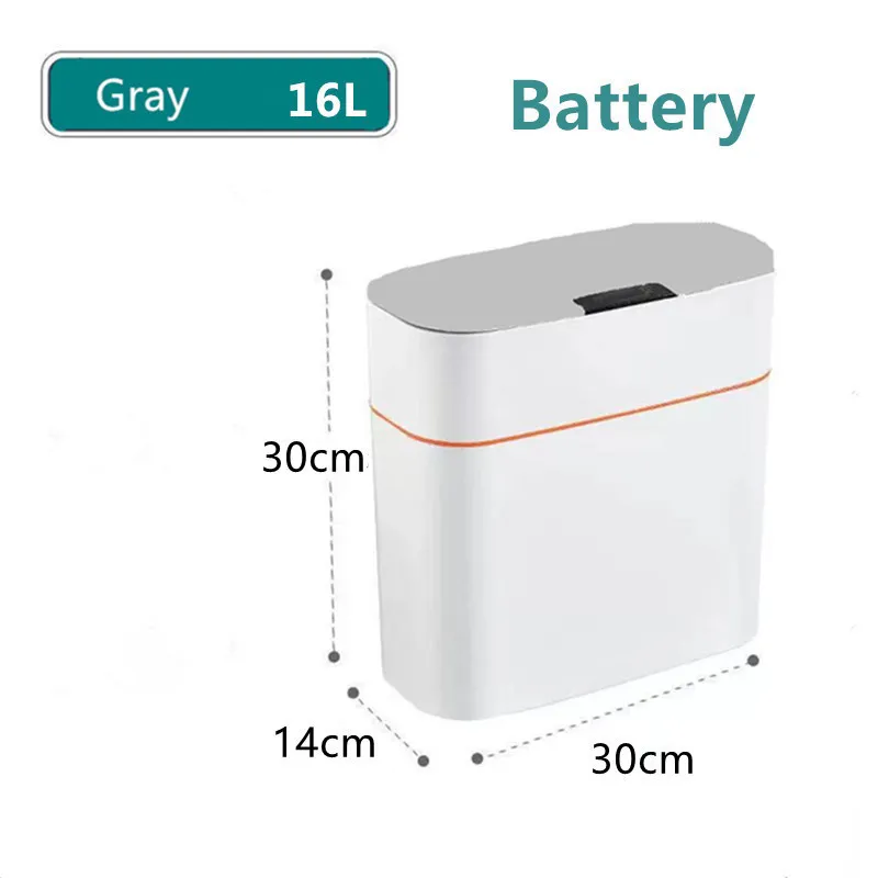 Waste Bins 1316L Smart Trash Can Sensor USB Rechargeable Automatic ...