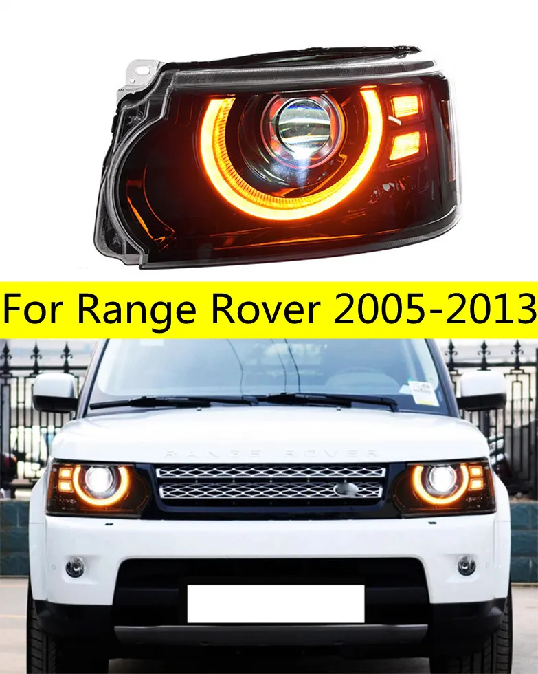 Car Headlights For Range Rover 20 05 20 13 LED Turn Signal Lights High ...
