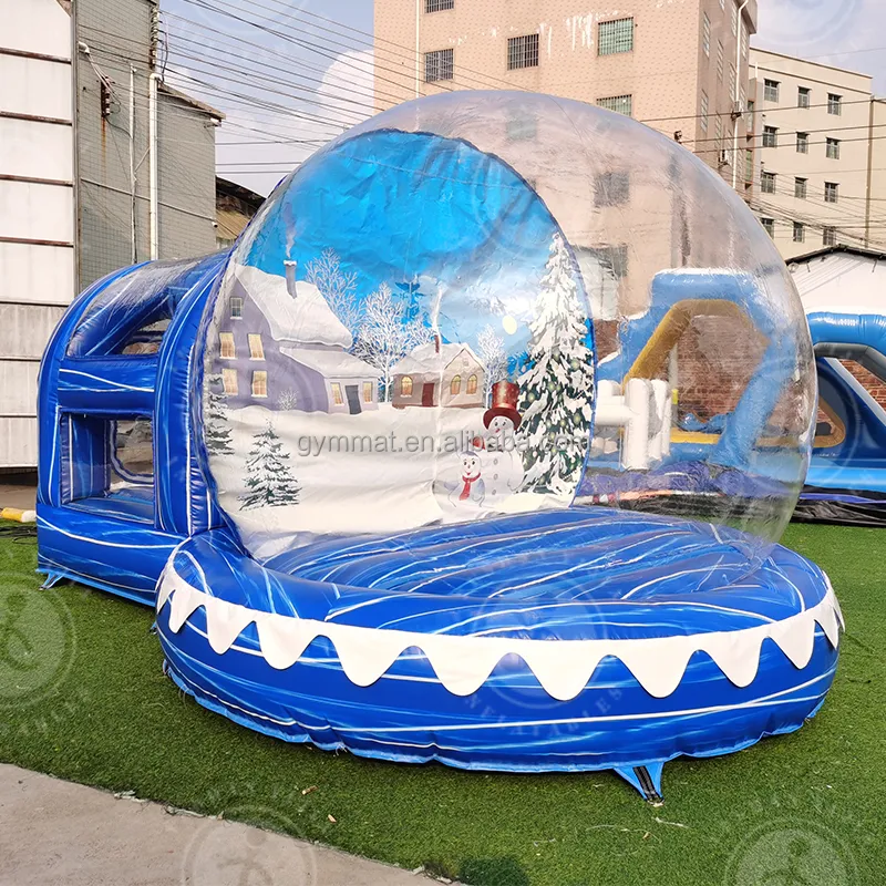 Giant Inflatable Snow Globe With Tunnel Christmas Decoration Balloon ...