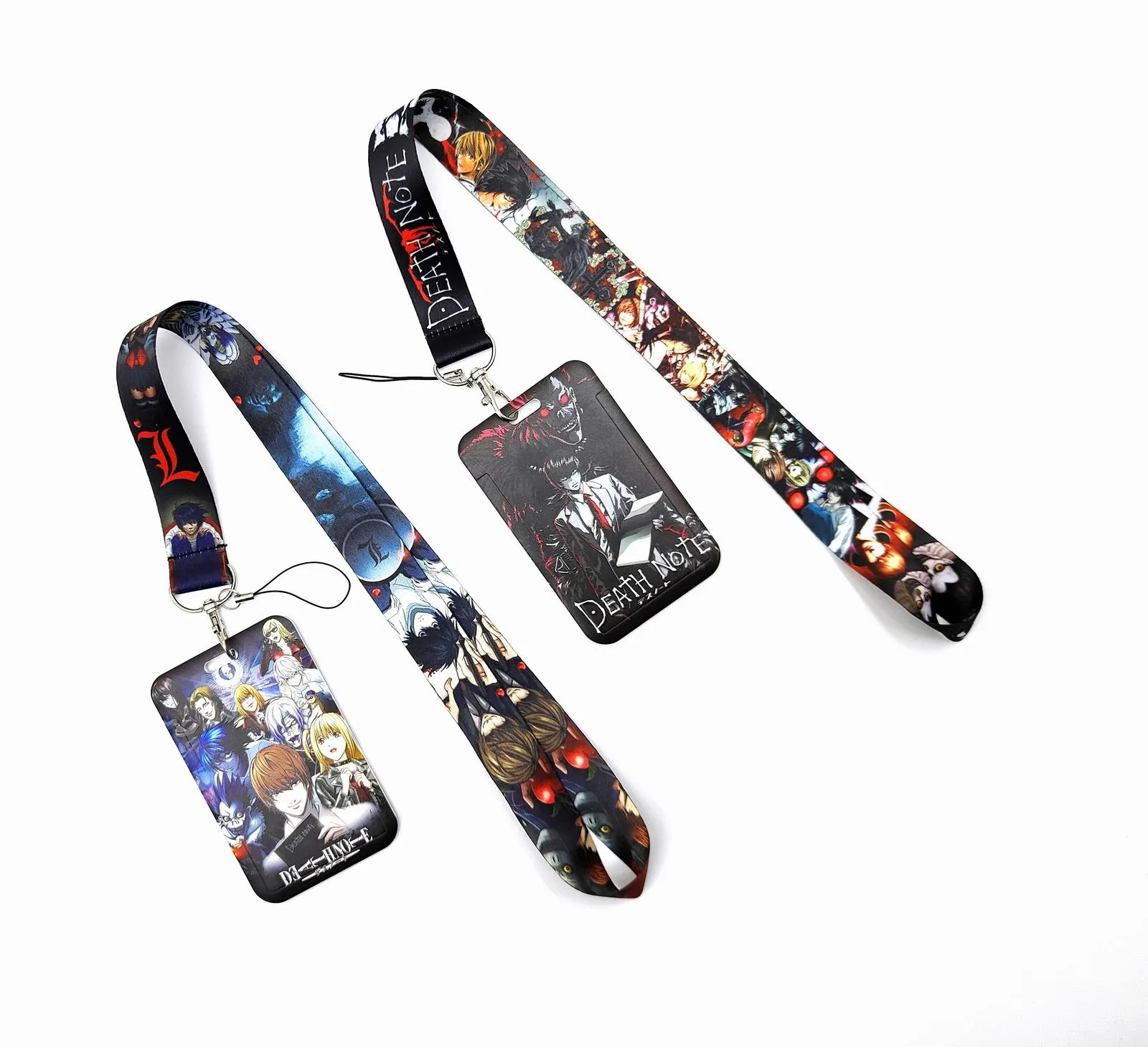 Anime Keychain Card Holder Lanyard With String: Lightweight ID Badge ...