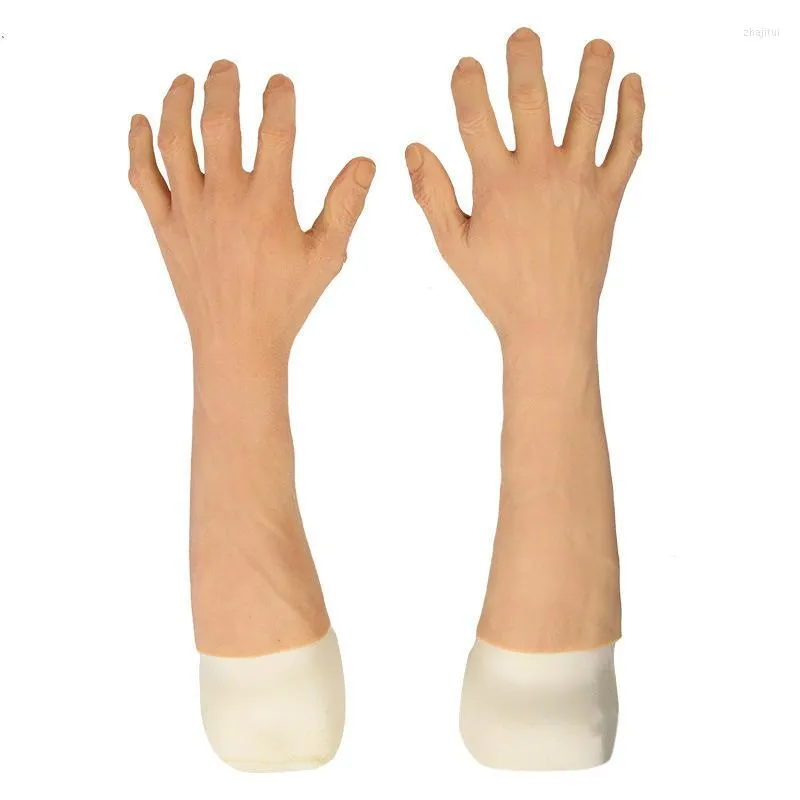 Realistic Men's Silicone Hand Gloves - Enhanced Muscle Simulation ...