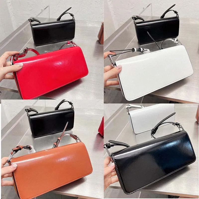 Brushed Leather Femme Bag Flap Bags Geometric Shape Crossbody Shoulder ...