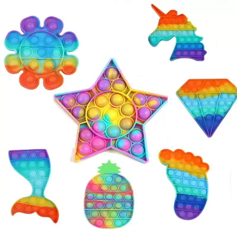 Fidget Toy Squeeze Simple Dimple Push Bubble Sensory Estrés Alivio ...