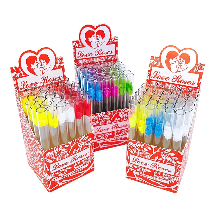 Glass Love Roses Smoking Pipes With Plastic Flower Accents Box ...