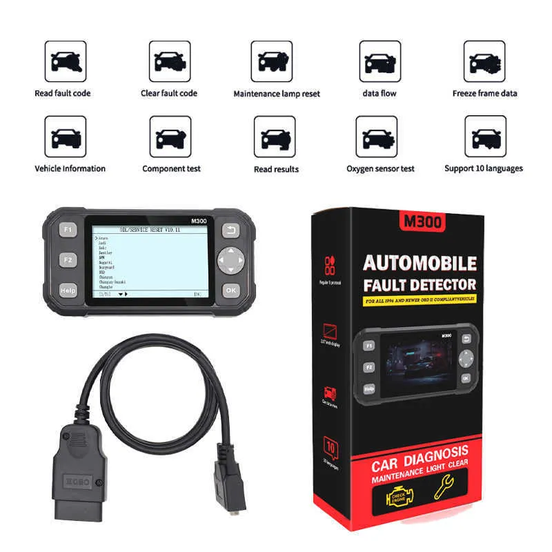 EOBD OBD2 Scanner: Check Engine Code Reader, EPB Oil Light Reset ...