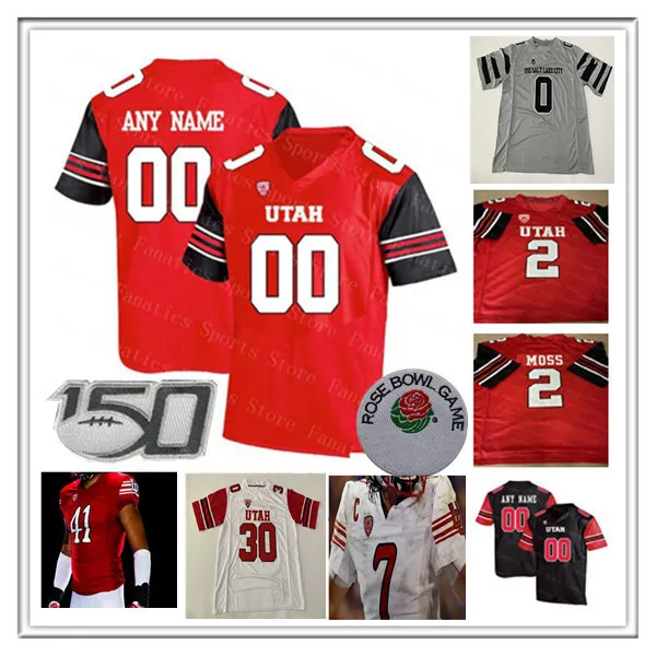 Ncaa College Utah Utes Football Jersey Cameron Rising Tavion Thomas ...