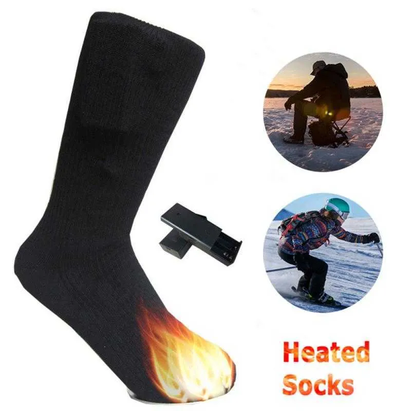 Premium Heated Socks for Winter - USB Electric Foot Warmers for Skiing ...