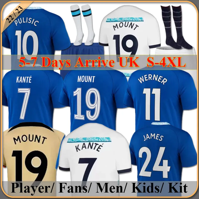 22 23 CFC Soccer Jersey PULISIC MOUNT HAVERTZ STERLING JORGINHO 2022 ...
