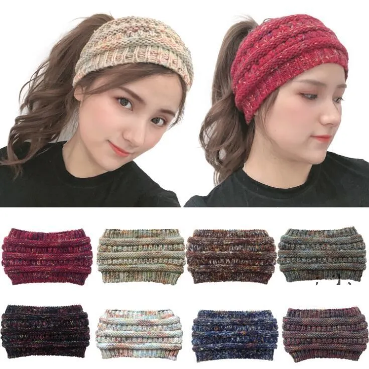 Womens Knitted Crochet Crochet Winter Headband Autumn Winter Sports
