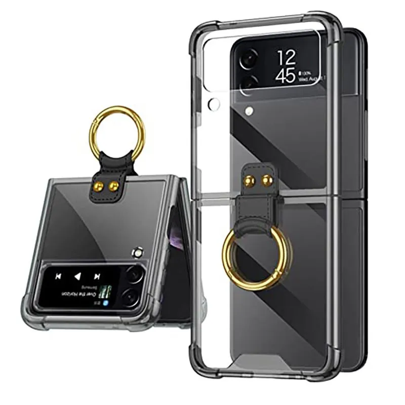 Shockproof Crystal Phone Case With Ring Stand S10 Phone Holder Z Flip 5 ...