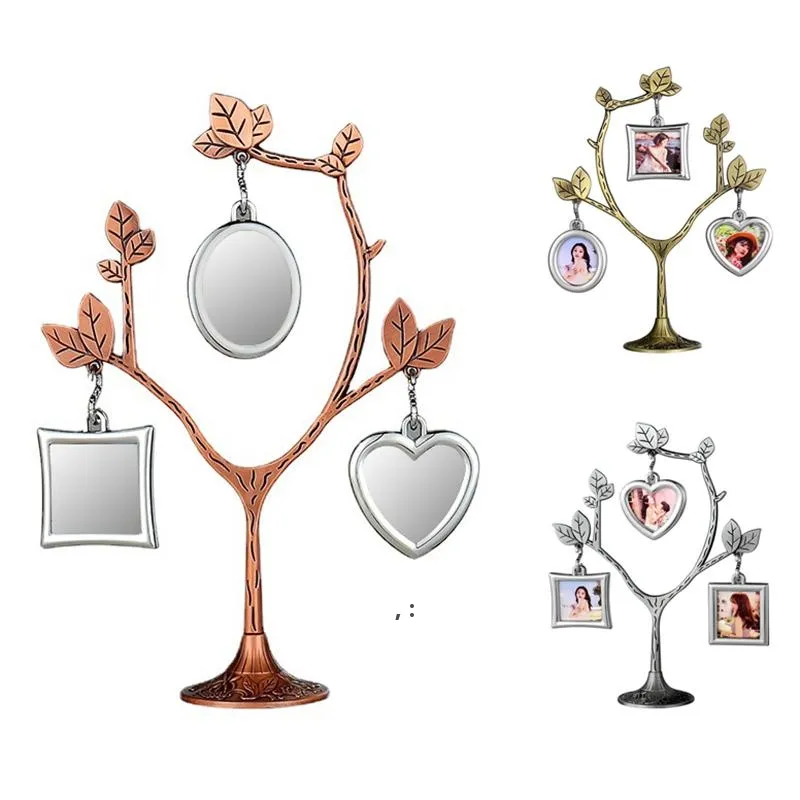 Sublimation Blank DIY Photo Family Tree Photo Frame Decoration Heat ...