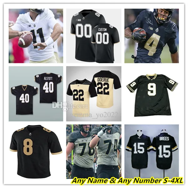 NCAA College Purdue Boilermakers Football Jerseys - Aidan O'Connell ...