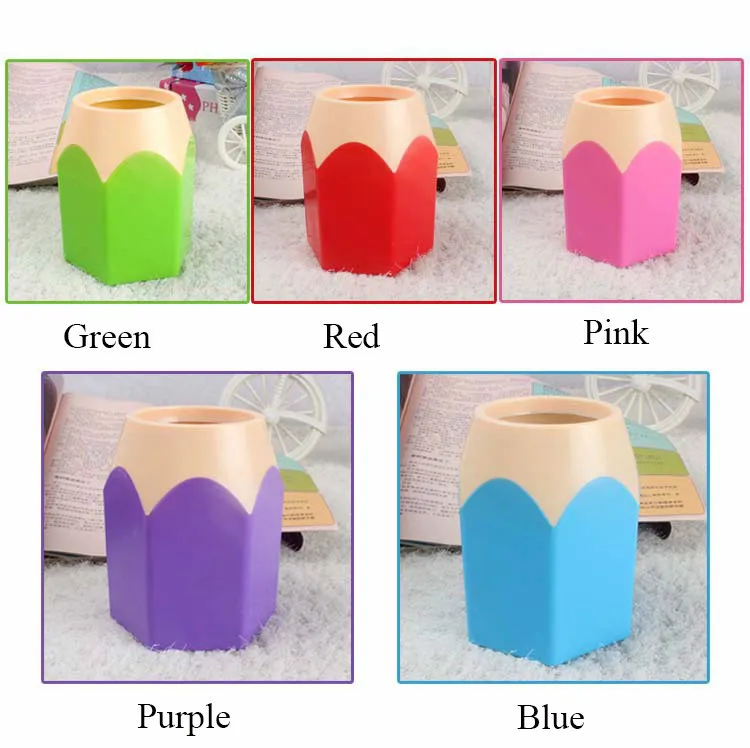 Wholesale Colorful Pen Holder Vase With Makeup Brush And Stationery ...