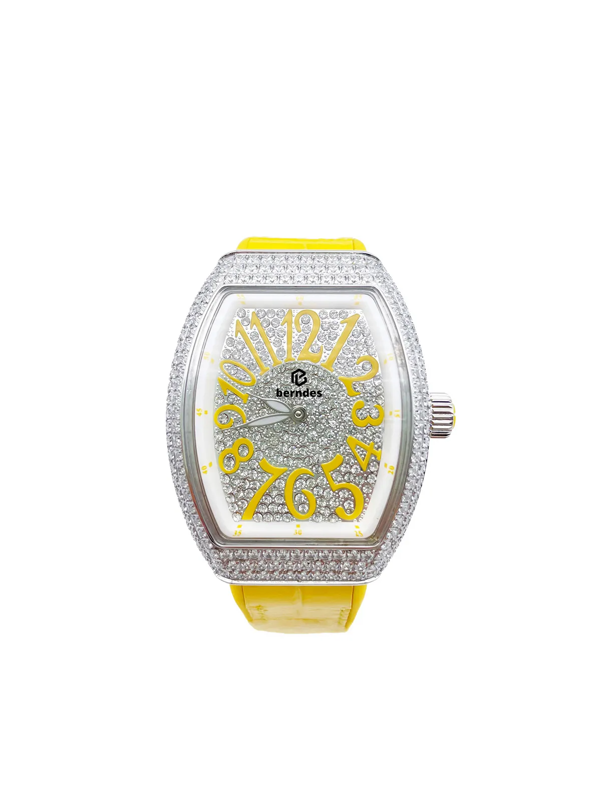 Ladies Fashion Diamond Watch Barrel Shape Appearance... From Berndes ...