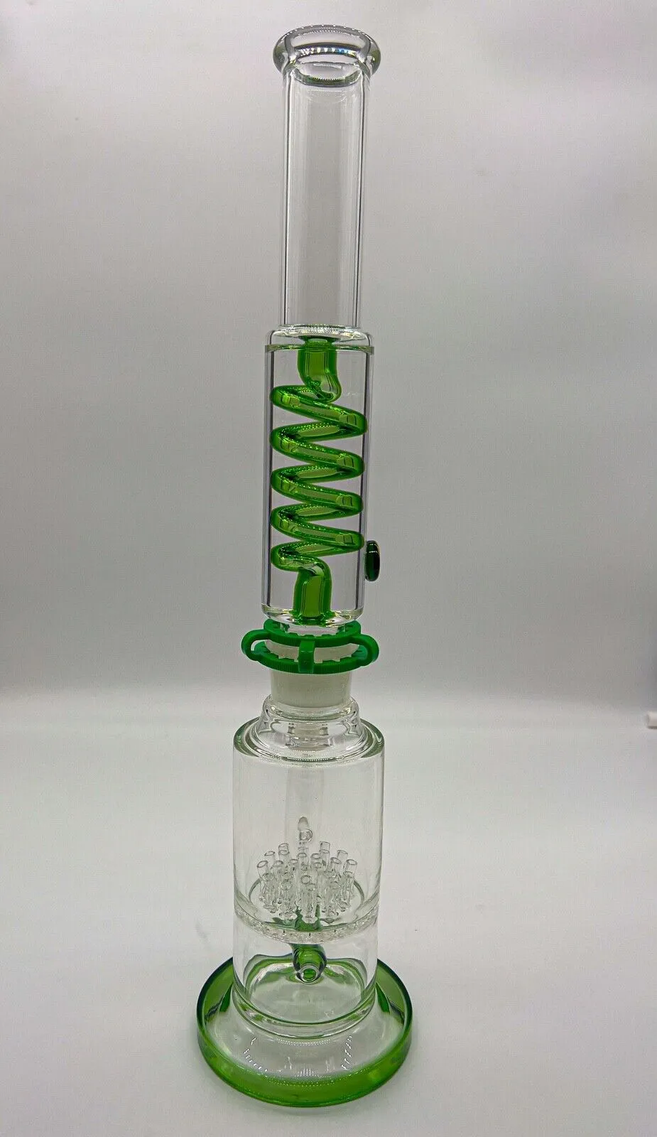 Vintage Freezer Glycerin Coil Glass BONG 19INCH Hookah Water Smoking ...