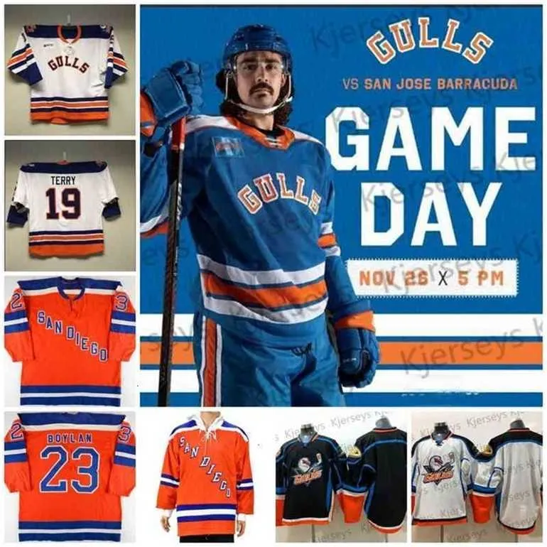 San Diego Gulls 3 Vintage Hockey Sweaters Featuring Dean Boylan, Terry ...