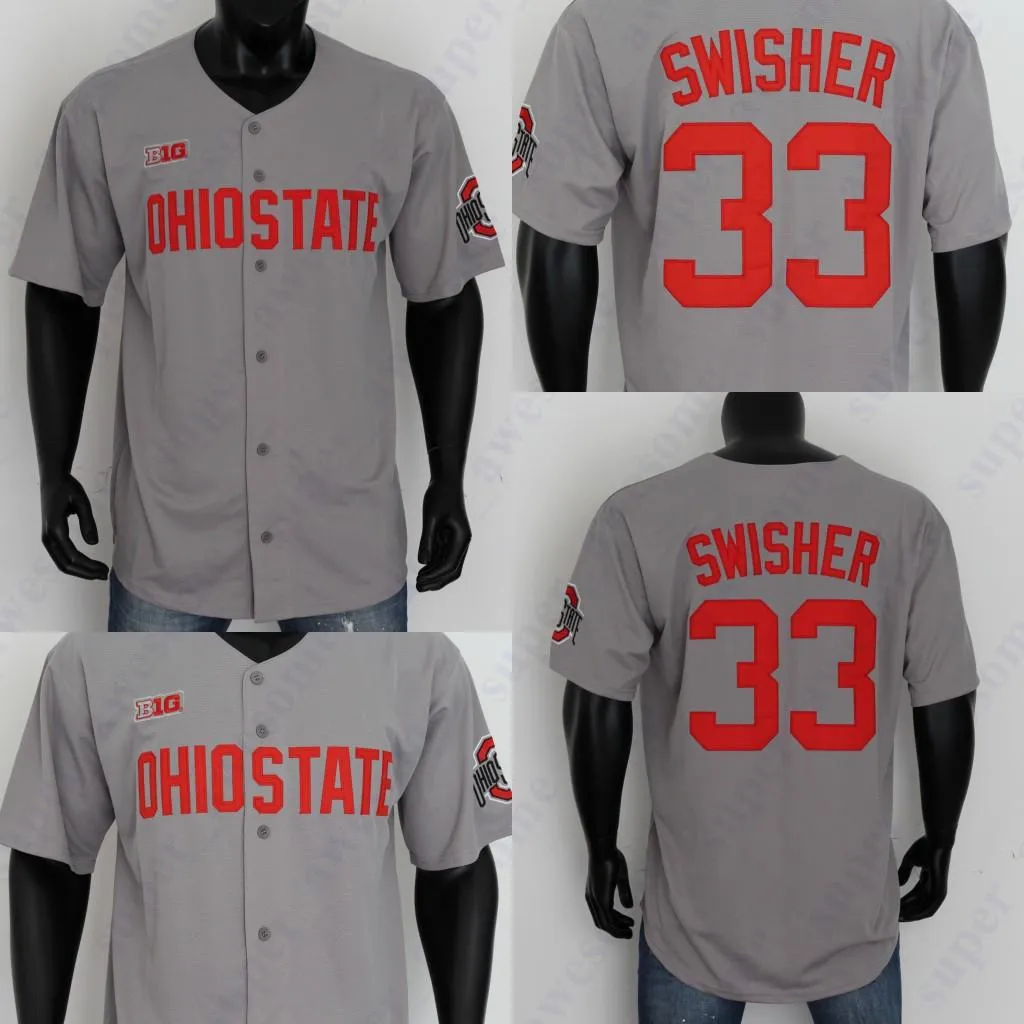 ₩36,984에서 새로운 대학 야구복 야구 오하이오 주립 야구 저지 Dillon Dingler Brent Todys Connor ...