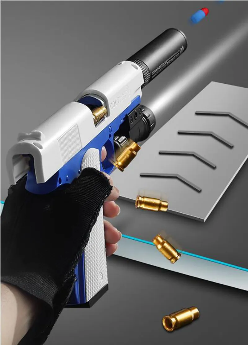 Shell Ejecting Soft Bullet Toy Gun For Boys Outdoor... From Toy ...