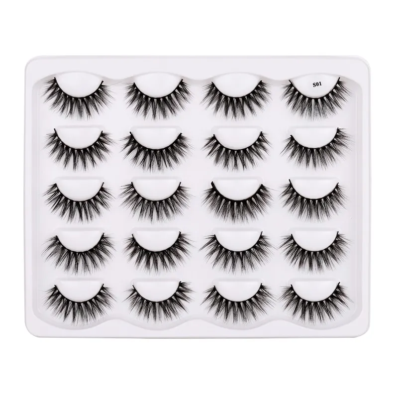 Multilayer Thick Mink False Eyelashes Naturally Soft And Delicate Hand ...