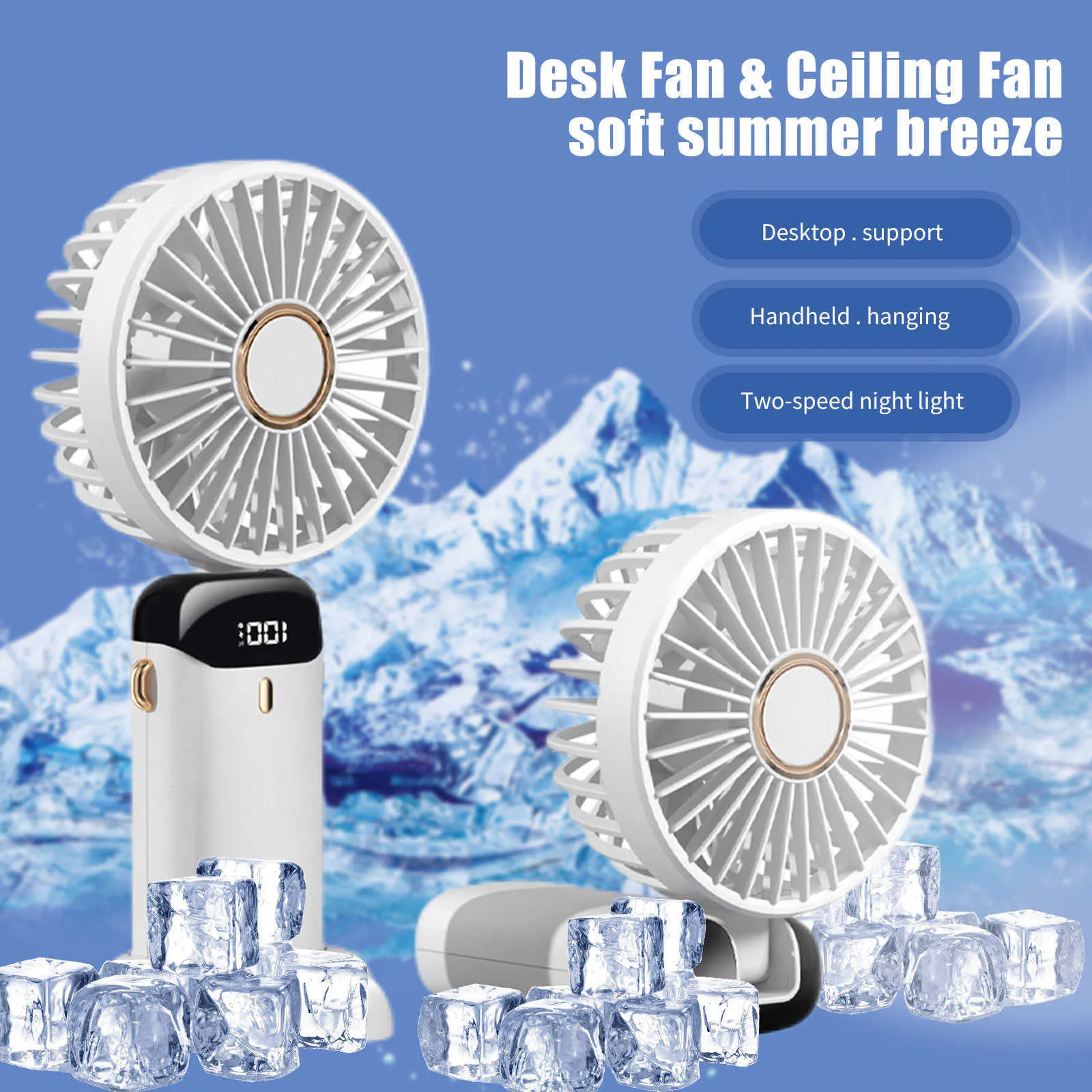 Electric Fans Mini Portable Fan Powerful Summer USB... From Wangcai06 ...