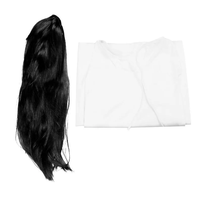 Party Masks Scary Ghost Bride Costume White Sadako Halloween Horror ...