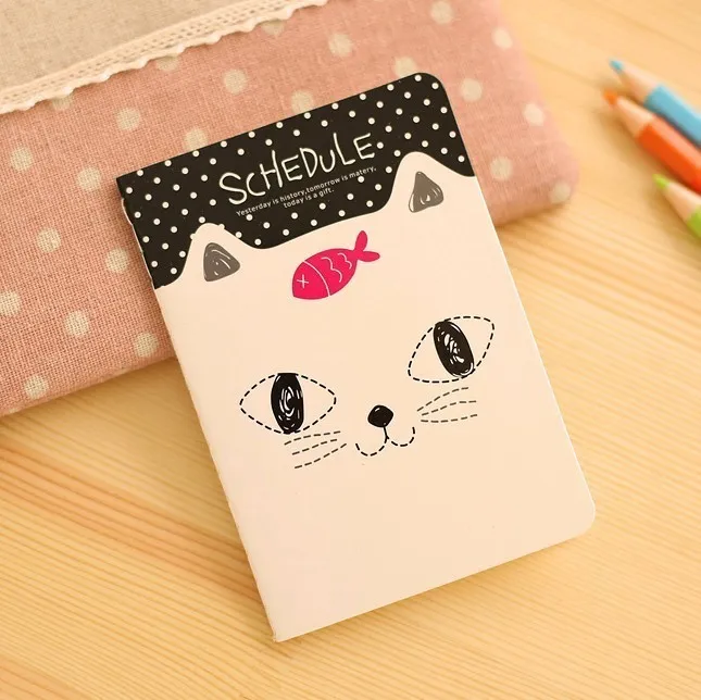 Wholesale Cute Cat Mini Notebook With Stitching And Binding Portable ...