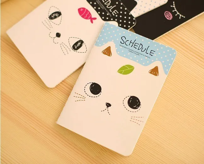 Wholesale Cute Cat Mini Notebook With Stitching And Binding Portable ...