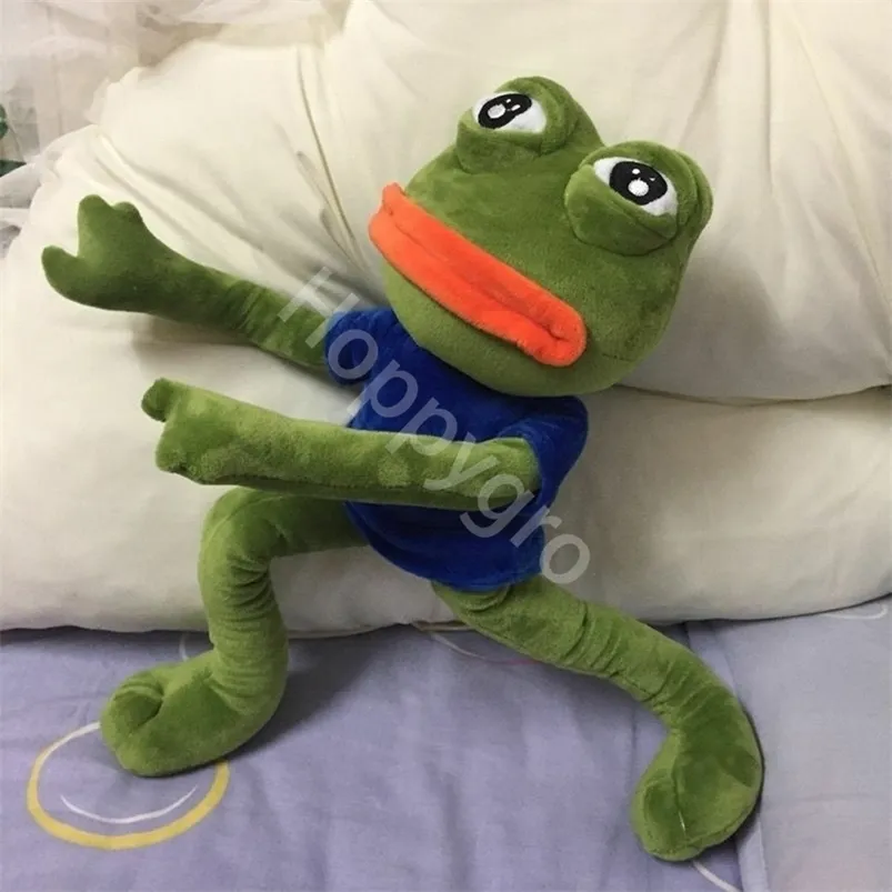 Cute Plush Frog Toy - 45cm Soft Stuffed Animal Pillow, Adorable Green ...