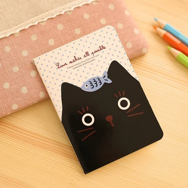 Wholesale Cute Cat Mini Notebook With Stitching And Binding Portable ...