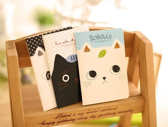 Wholesale Cute Cat Mini Notebook With Stitching And Binding Portable ...