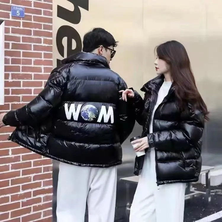 2022 Earth Map Down Puffer Warm Jackets For Women For Men And Women ...