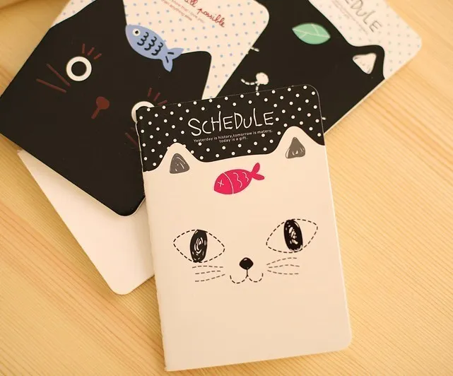 Wholesale Cute Cat Mini Notebook With Stitching And Binding Portable ...