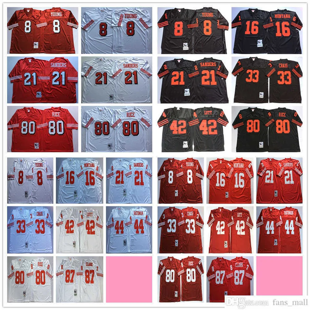 Vintage American Football Shirts Jerry Rice #80, Steve Young #8, Roger ...