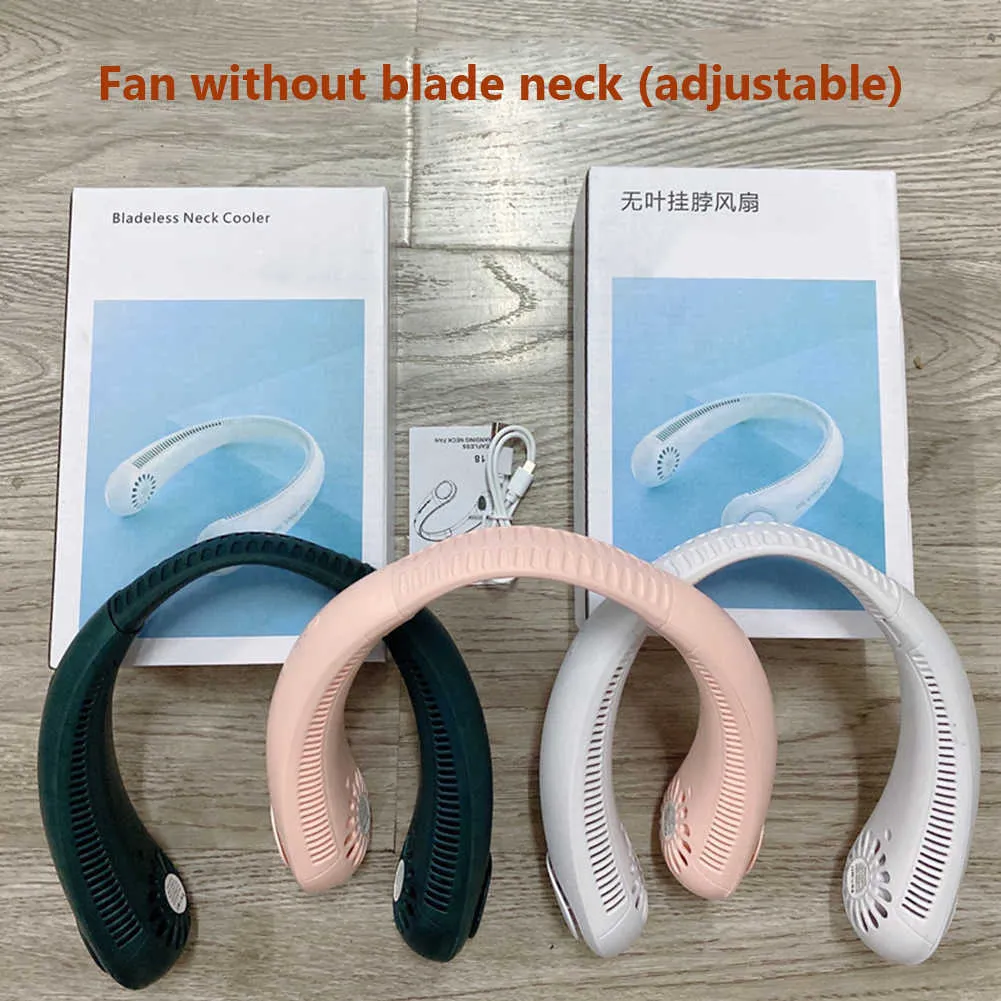 Electric Mini Portable Rechargeable Neck Hanging Fan USB Cooling Fan ...